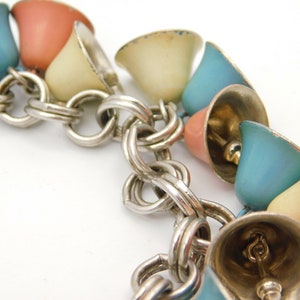 Vintage Monet Bell Necklace, Enamel Bell Necklace, Forties Monet ...