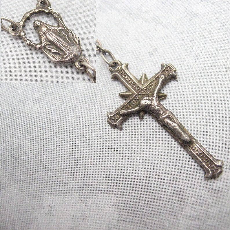 Vintage Finger Rosary Crucifix Religious Jewelry - Etsy