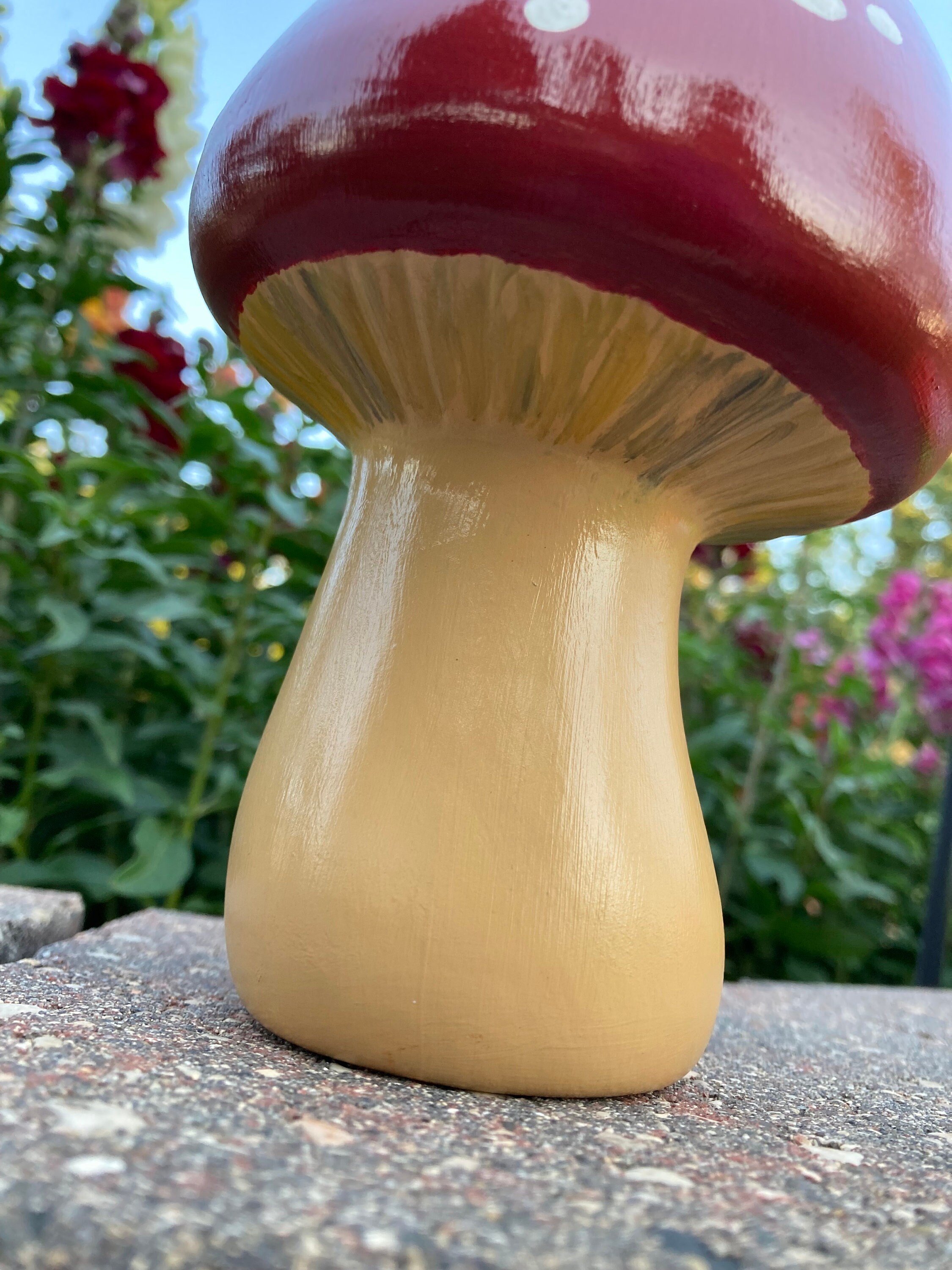 Red and White Spotted Toadstool Mushroom Decor - Etsy