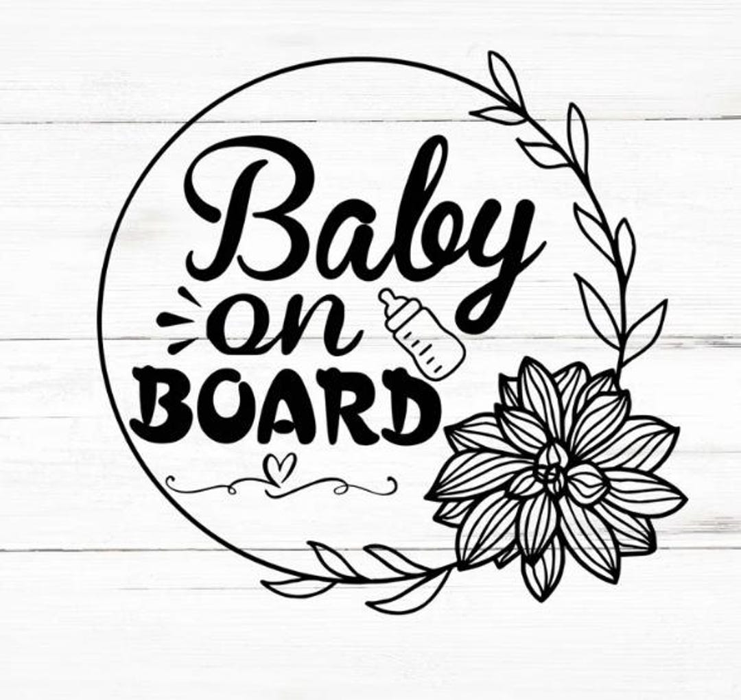 Baby on Board Car Sticker - Etsy