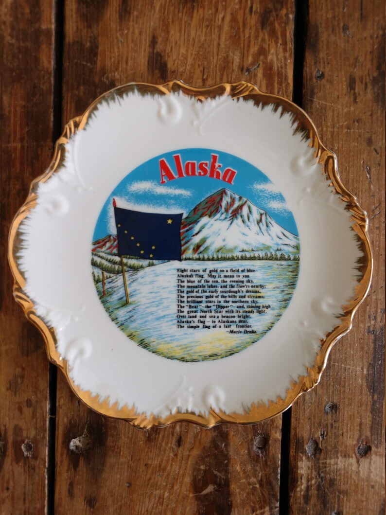 Commemorative Alaska Plate (19B) - Etsy