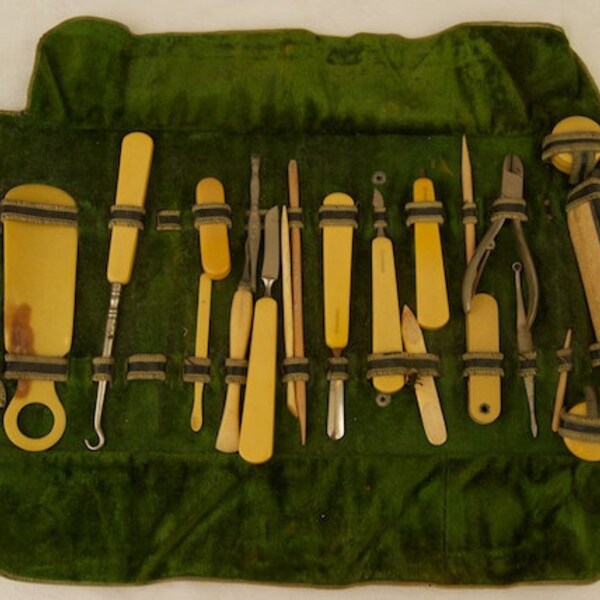 Antique Manicure Set - Etsy