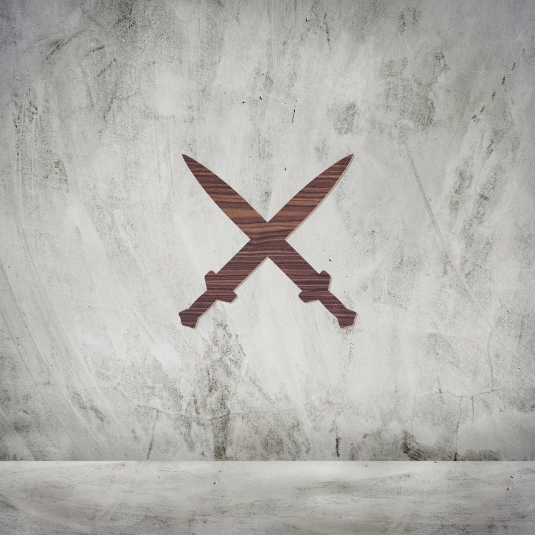 Swords SVG for CNC, Crossing Swords Svg Design File, Svg File for Cnc ...