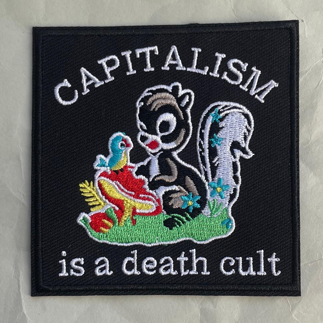 Capitalism is a Death Cult Patch, Anti Capitalist Iron-on, Protest ...
