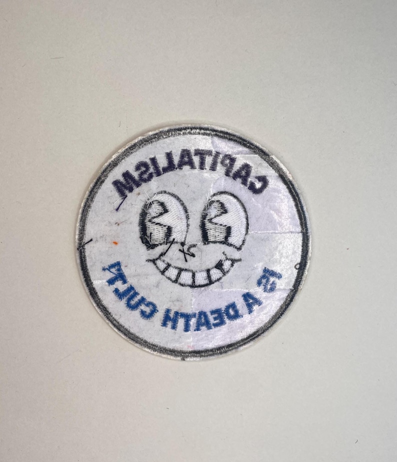 Capitalism is a Death Cult Patch – Anti Capitalist Embroidery, Radical ...