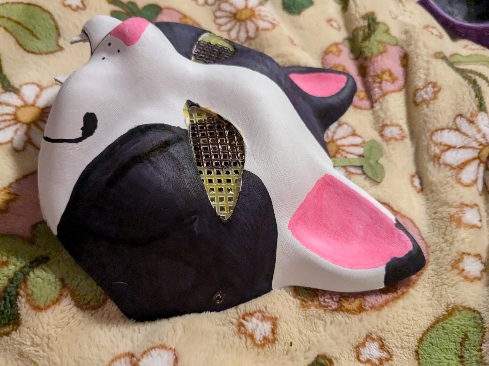 Black and White Sprout Therian Cat Mask (NOT Felted) - Etsy