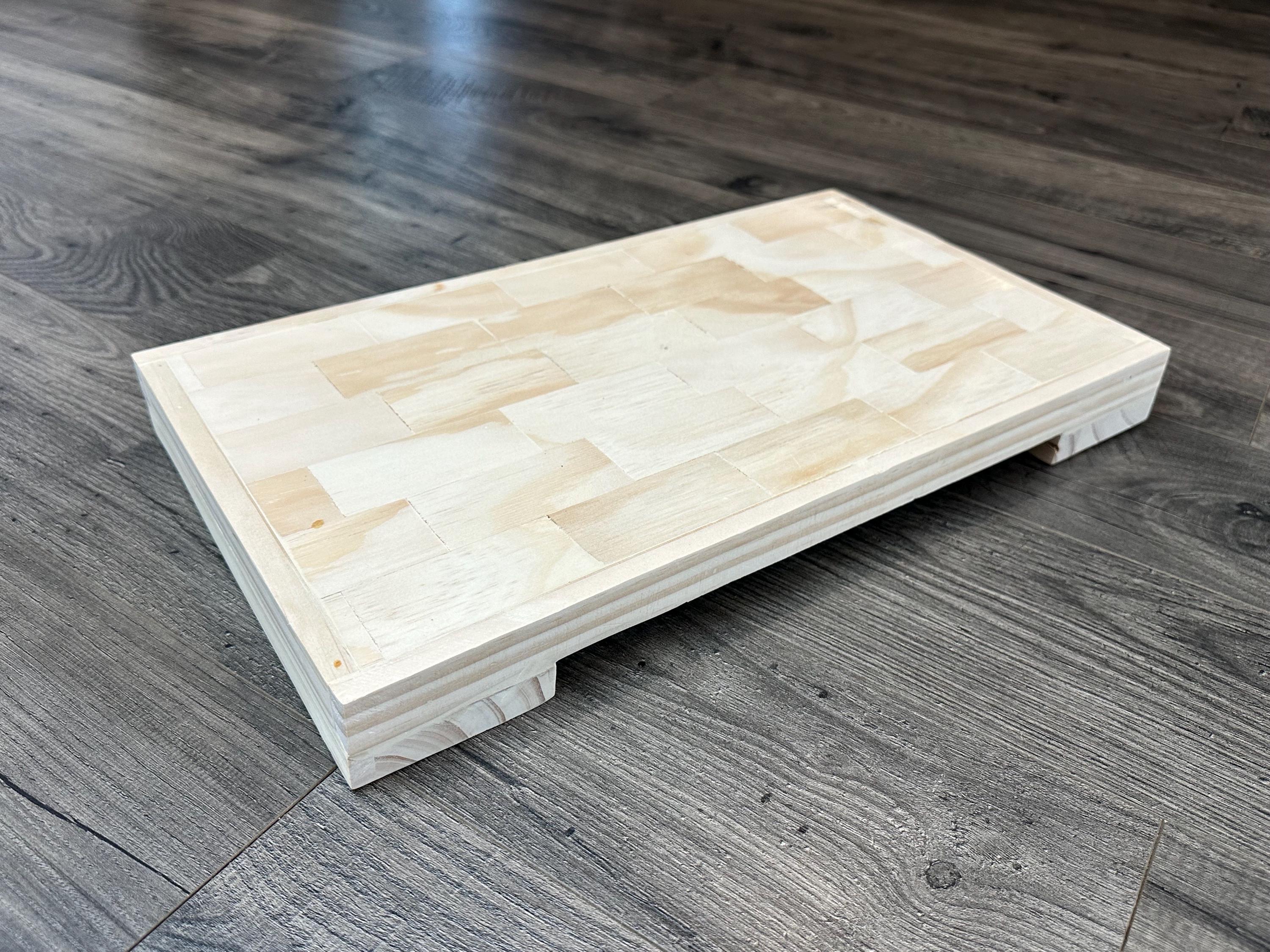 Butcher Block Riser, Wooden Riser, Table Tray, Display Shelf, Wooden ...