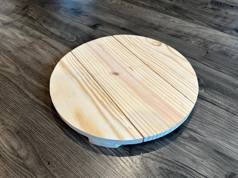 Round Pallet Riser, Plant Stand, Kitchen Caddy, Wood Riser, Table ...