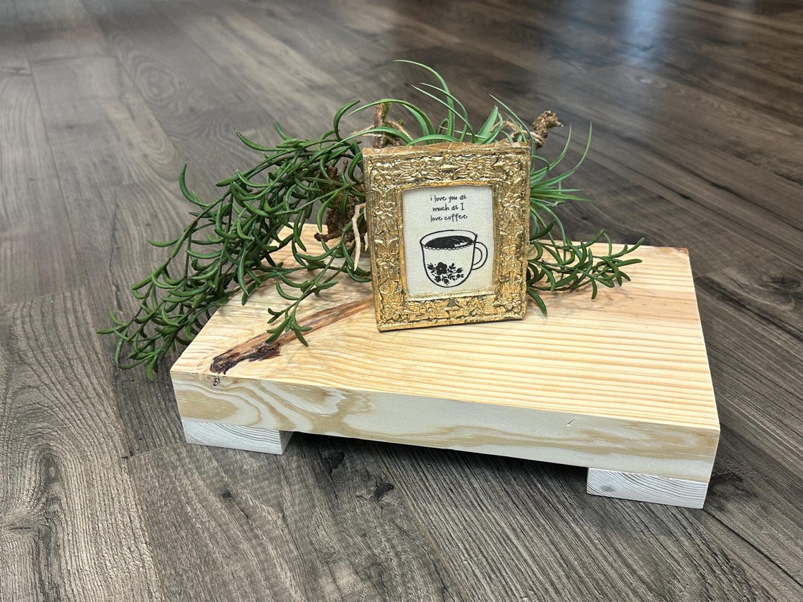 Wooden Riser, Table Tray, Display Shelf, Wooden Pedestal Stand ...