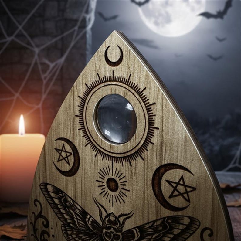 Halloween Skull Moth Wooden, Planchette, Mystifying Death's Head Moth ...