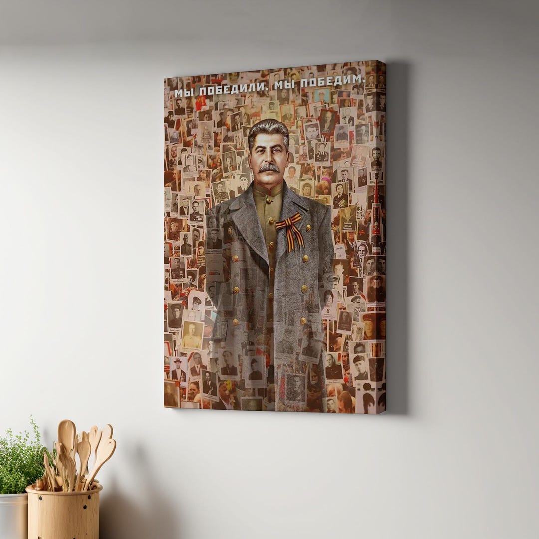 Joseph Stalin Russia and Soviet Union Canvas Painting, Portrait Wall ...