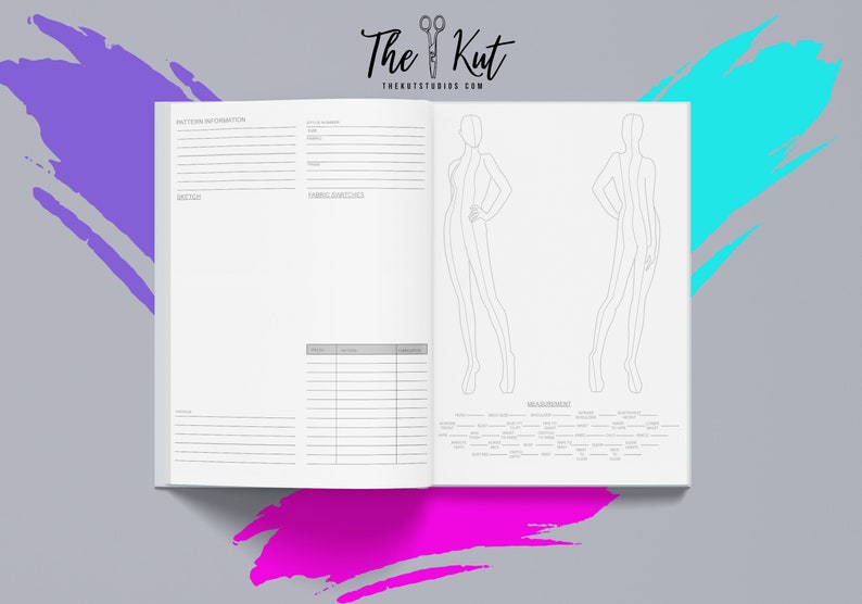 The Ultimate Fashion Sketch and Pattern Card Workbook - Etsy