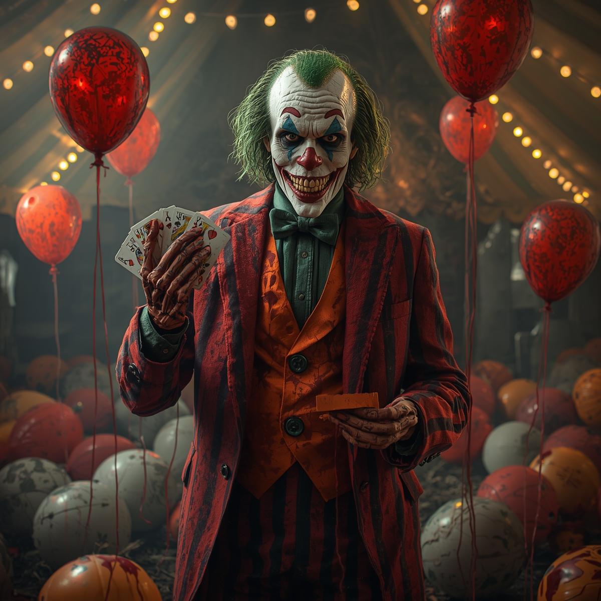 17 Halloween Skeleton Joker Clipart Bundle – Spooky Joker Skulls, Scary ...