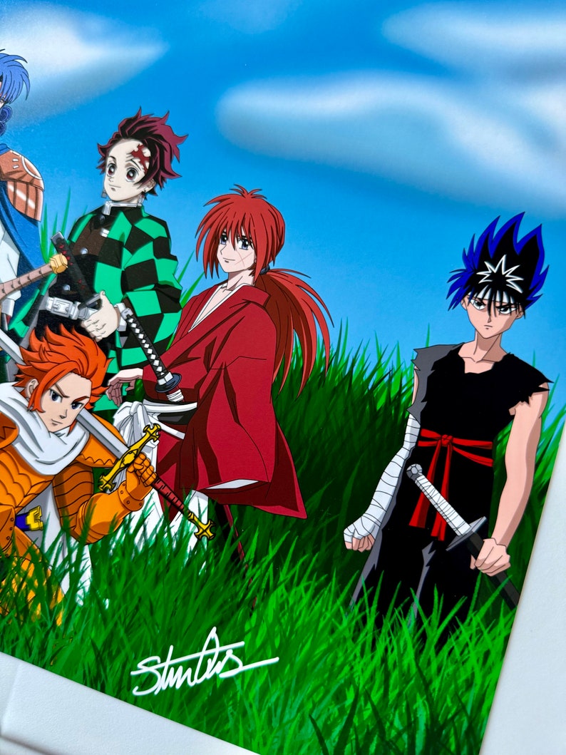 Anime Seven Samurai Art Poster - Etsy