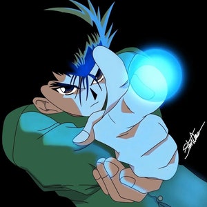 Hand Drawn Yu Yu Hakusho Yusuke Anime Art Poster - Etsy
