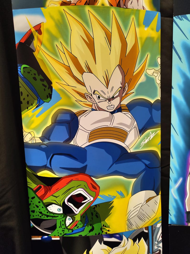 Super Vegeta Vs Cell - Etsy
