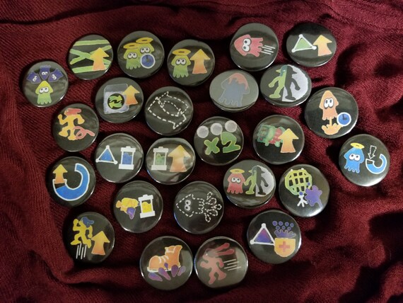 Splatoon 3 Ability Pins Gear Buttons - Etsy Canada