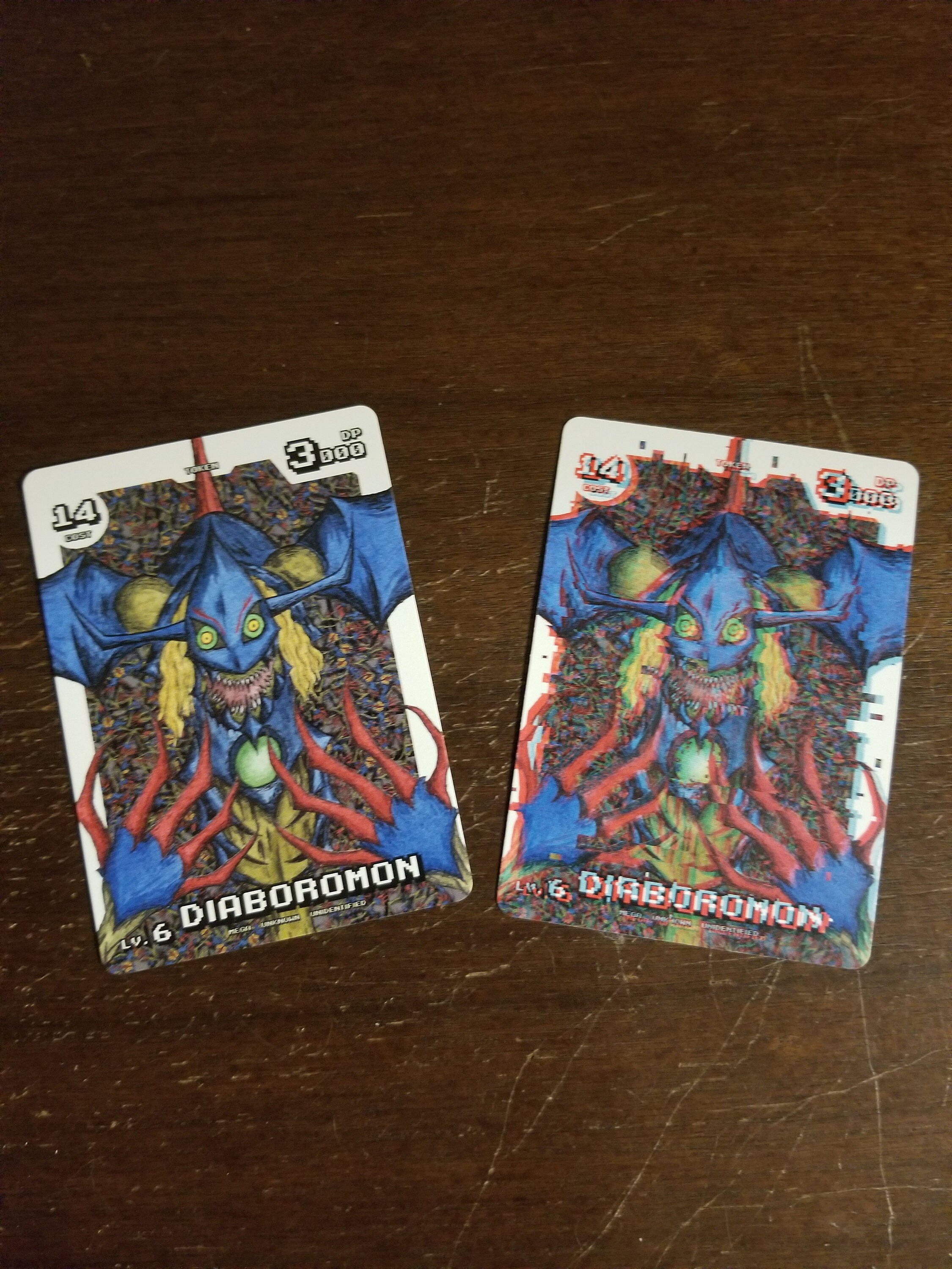 Diaboromon Token Custom Double-sided Artwork - Etsy UK