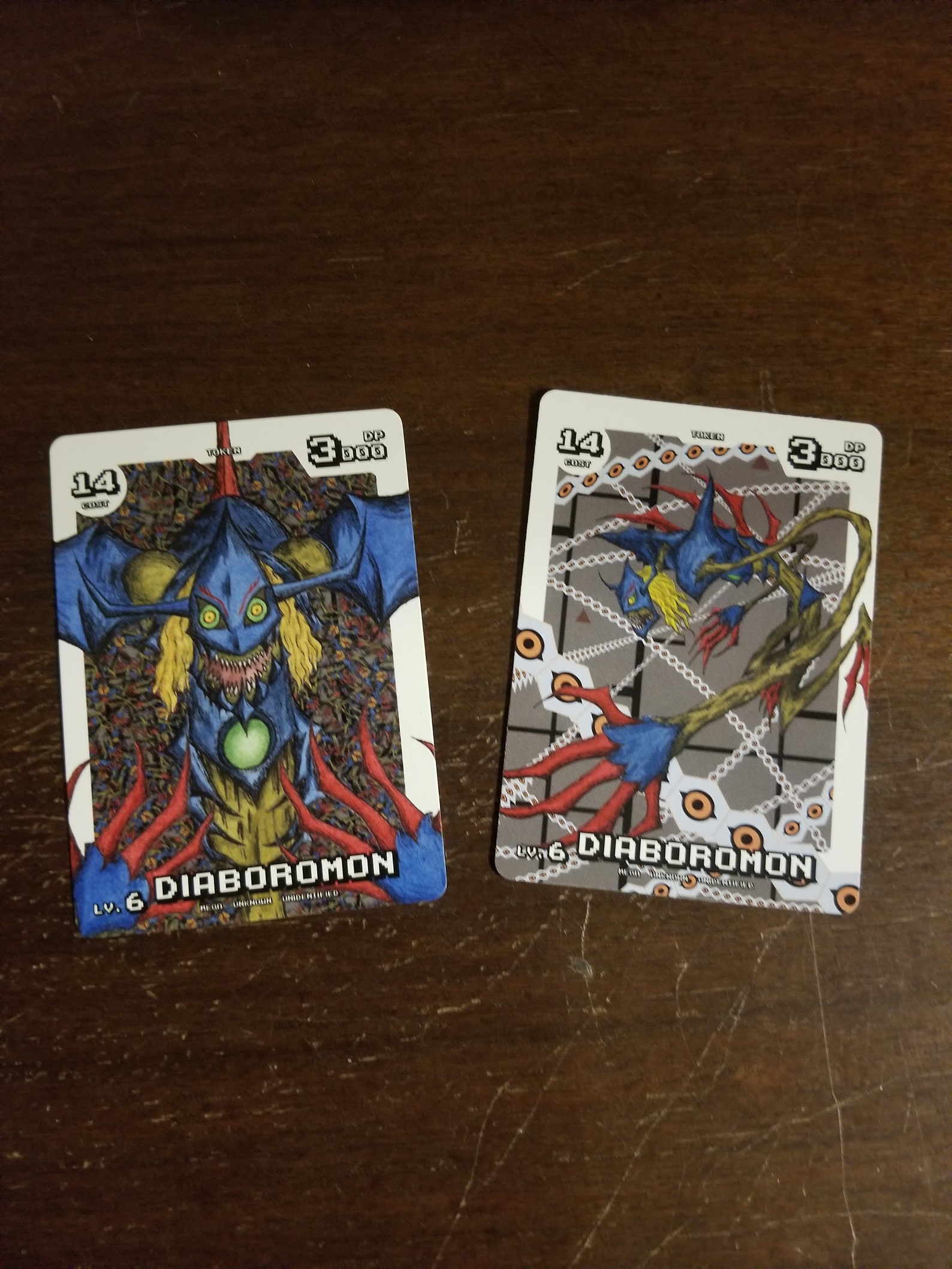Diaboromon Token Custom Double-sided Artwork - Etsy UK
