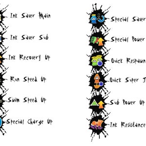 Splatoon 3 Ability Pins Gear Buttons - Etsy Australia