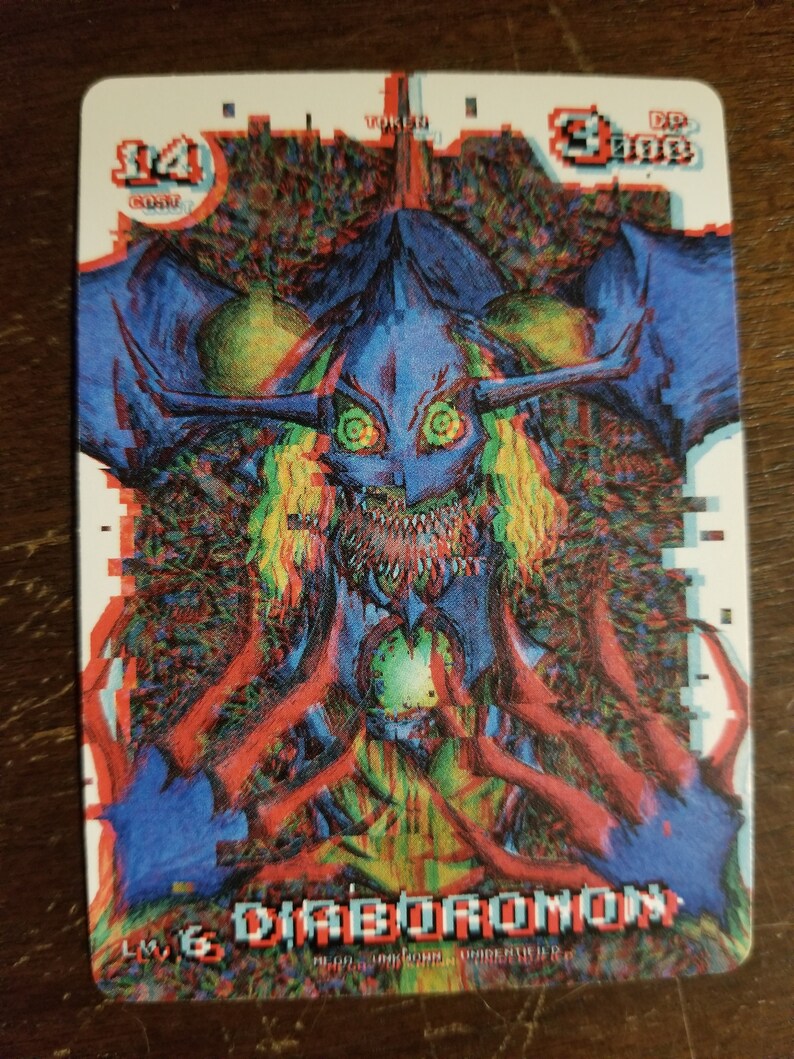 Diaboromon Token Custom Double-sided Artwork - Etsy