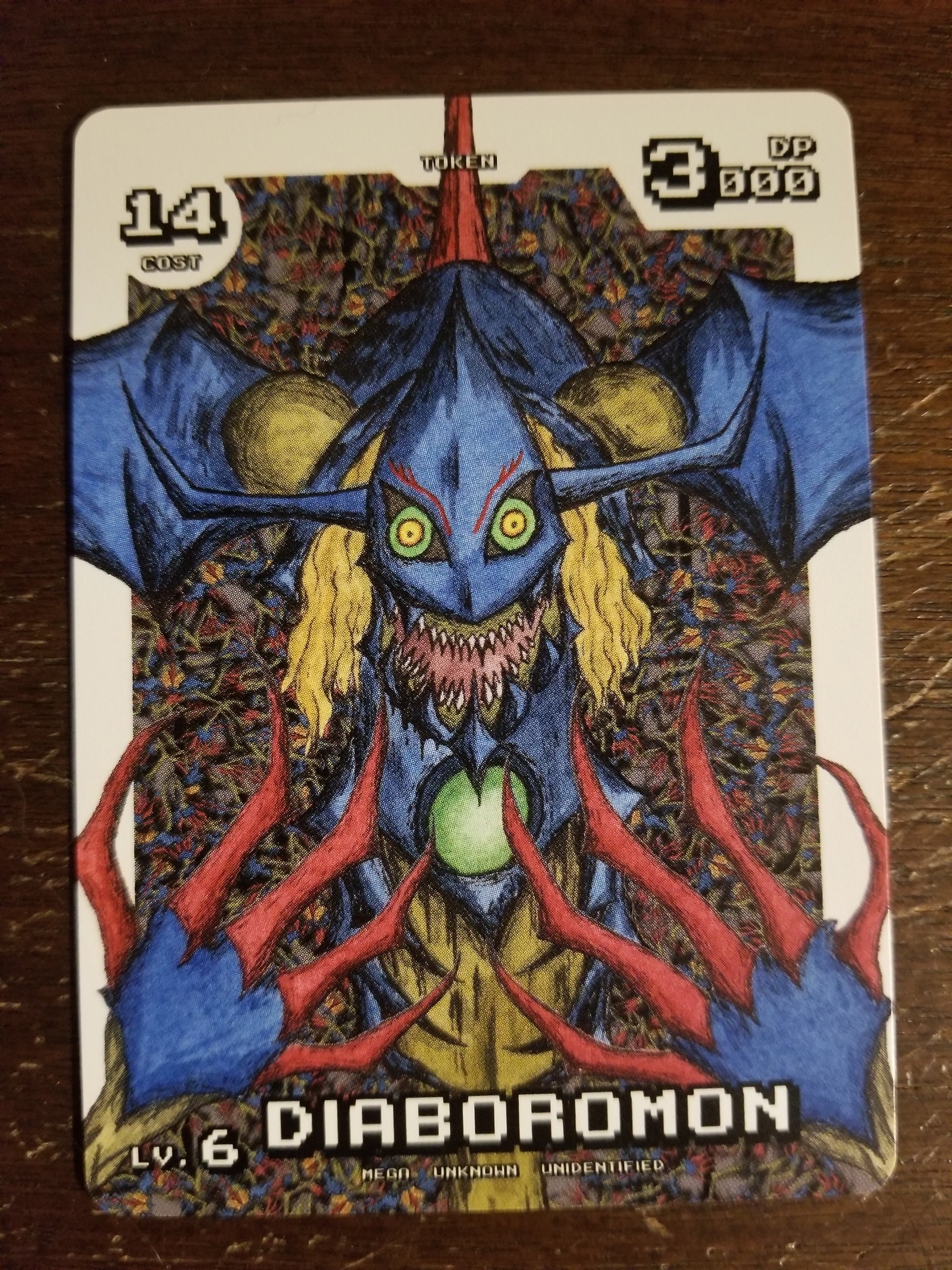 Diaboromon Token Custom Double-sided Artwork - Etsy UK