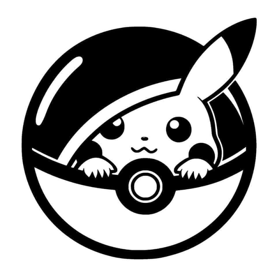 Pikachu Pokeball Pokemon Car Decal - Etsy