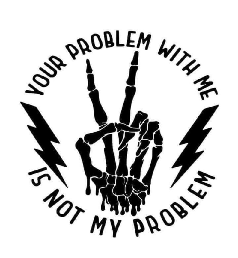Hand Not My Problem Car Decal - Etsy