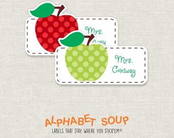 Apple labels | Etsy