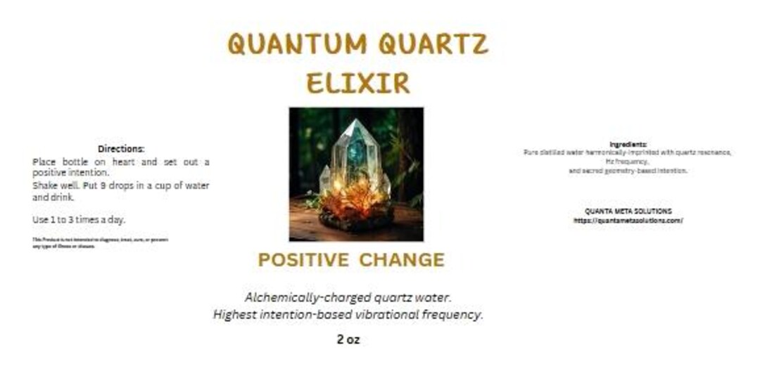 QUANTUM QUARTZ ELIXIR - Etsy