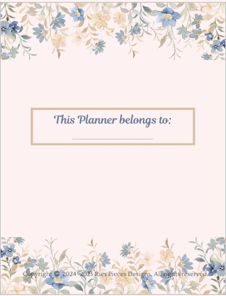 2025, Planner, 2025 Planner, Template Planner, Printable Planner - Etsy