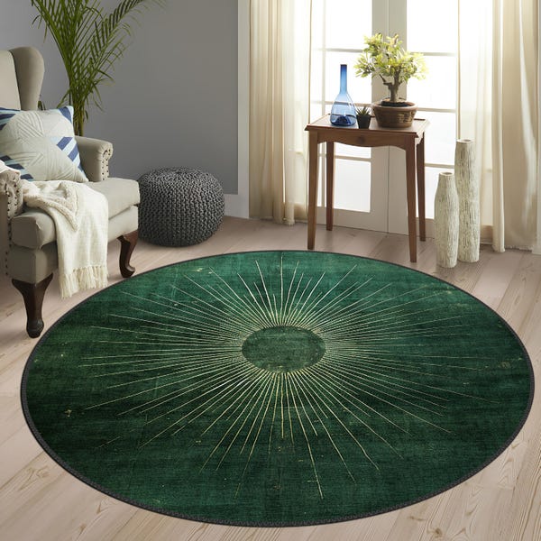Round Rug - Etsy