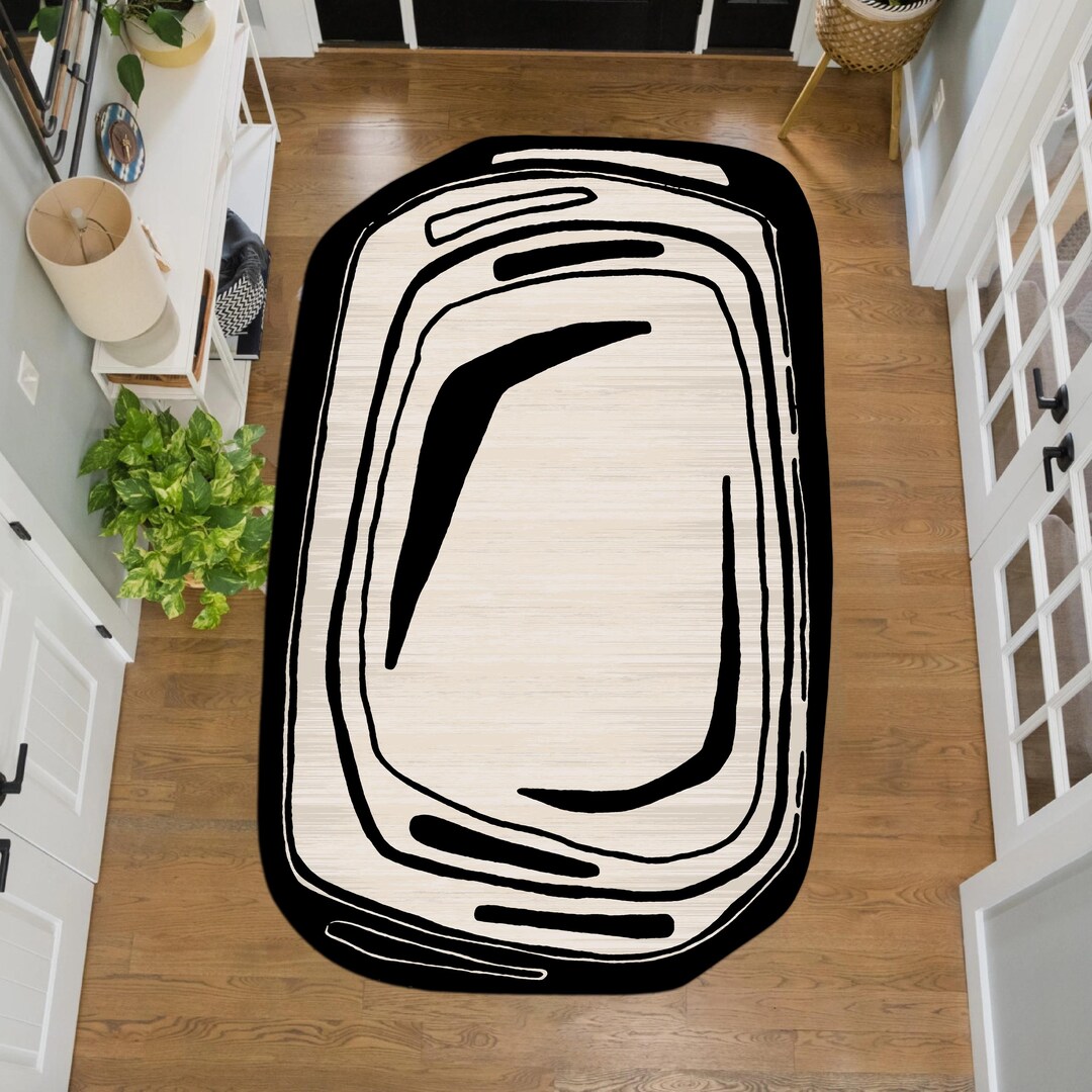 Irregular Shape Area Rug, Fraqment Unique Shape Carpet, Turkish ...