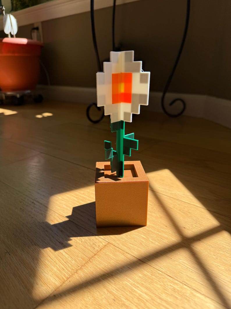 Minecraft-inspired Flowers - Etsy