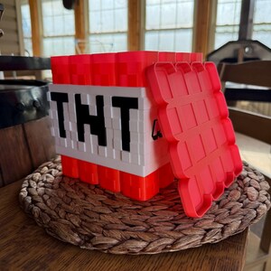 Minecraft-inspired Popcorn Bucket/collectable TNT Block! GLOW in the ...
