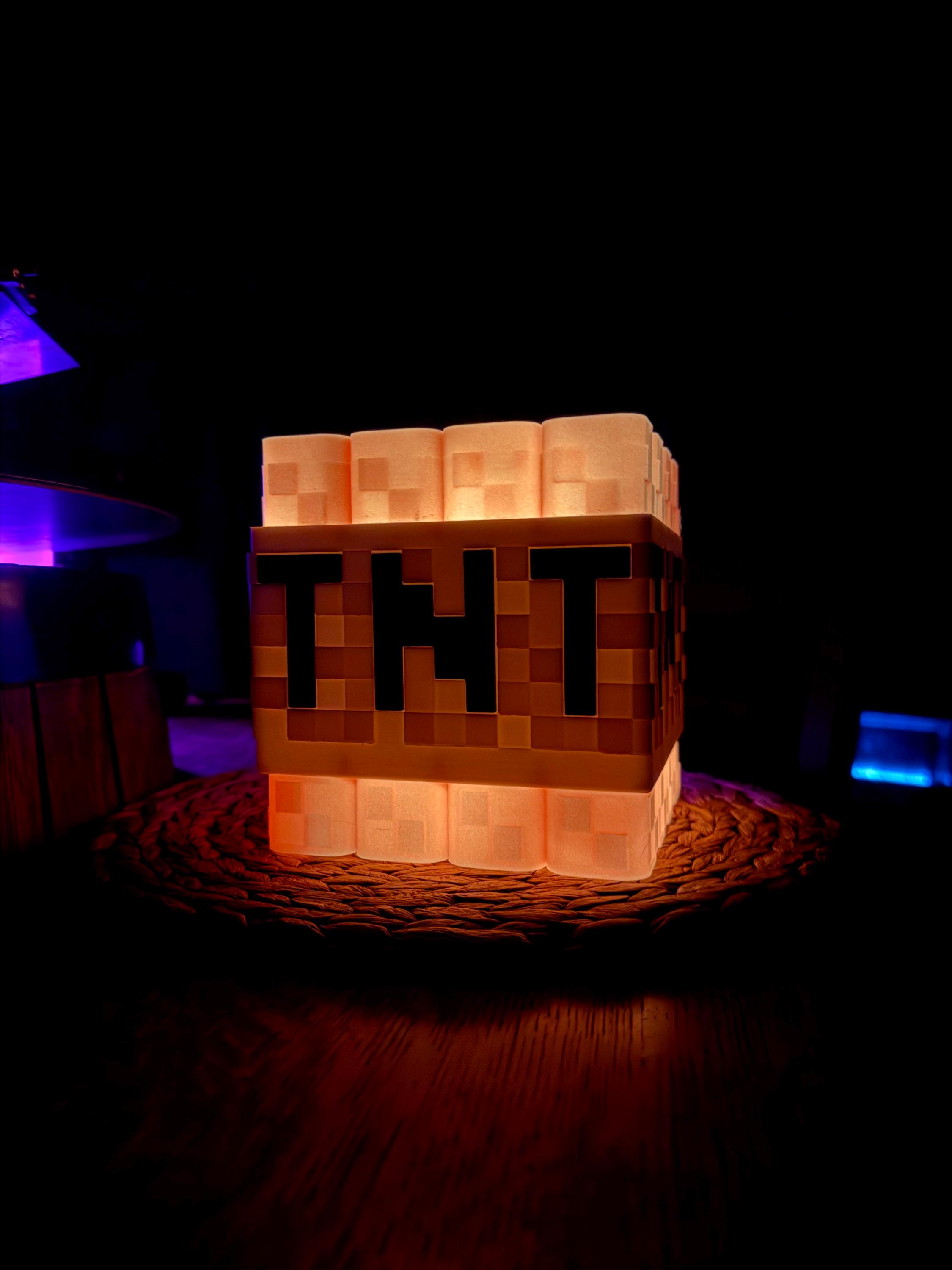 Minecraft-inspired Popcorn Bucket/collectable TNT Block! GLOW in the ...