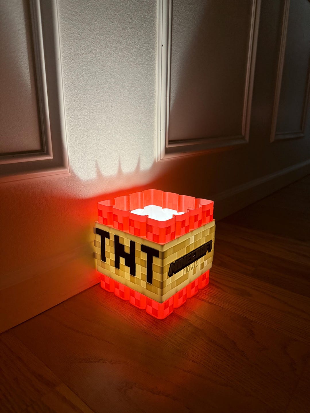 Minecraft-inspired Led Night Light/lamp/collectable TNT Block! GLOW in ...
