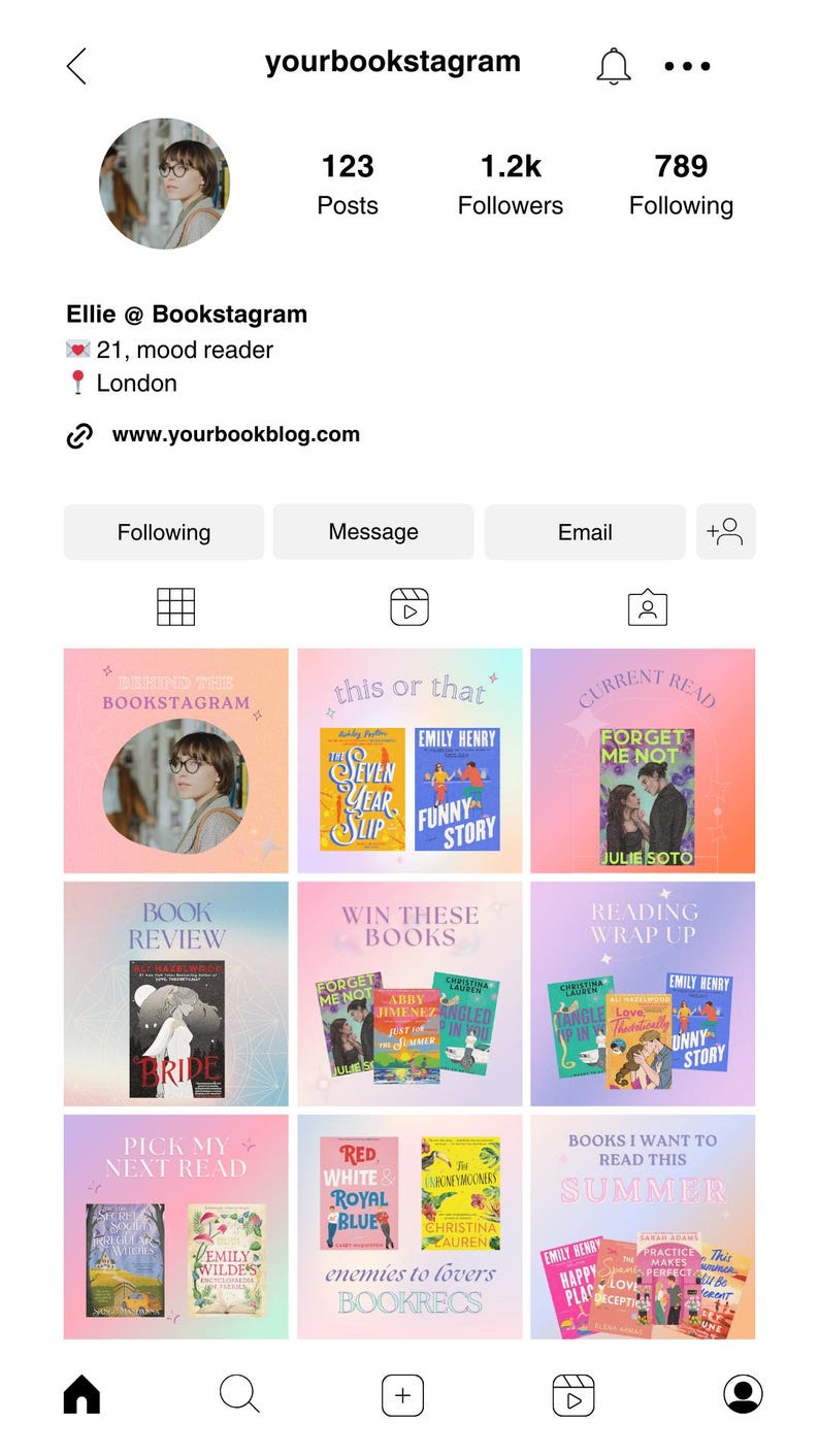 74 Book Instagram Post Templates Customizable Bookstagram Templates ...