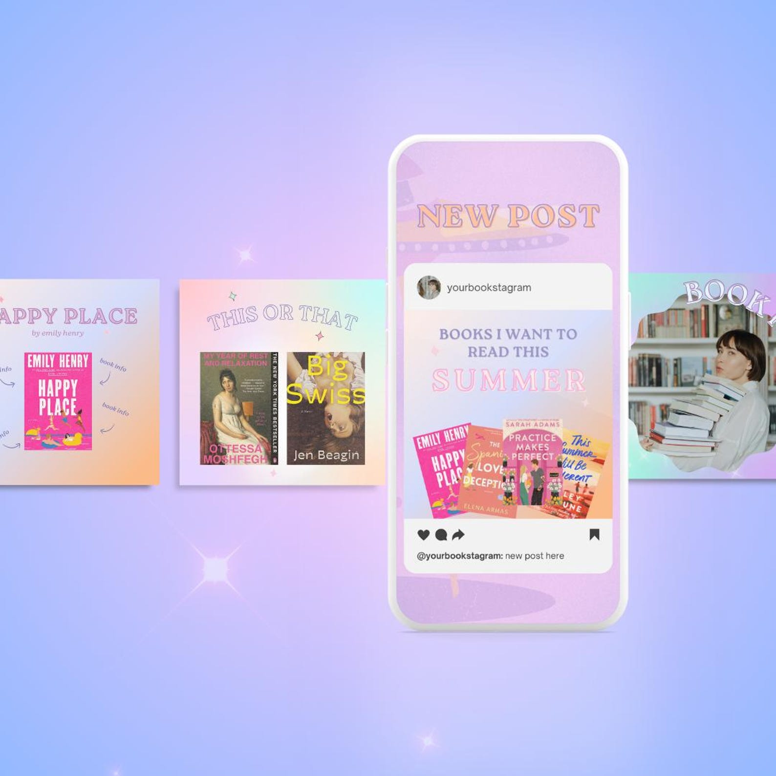 74 Book Instagram Post Templates Customizable Bookstagram Templates ...