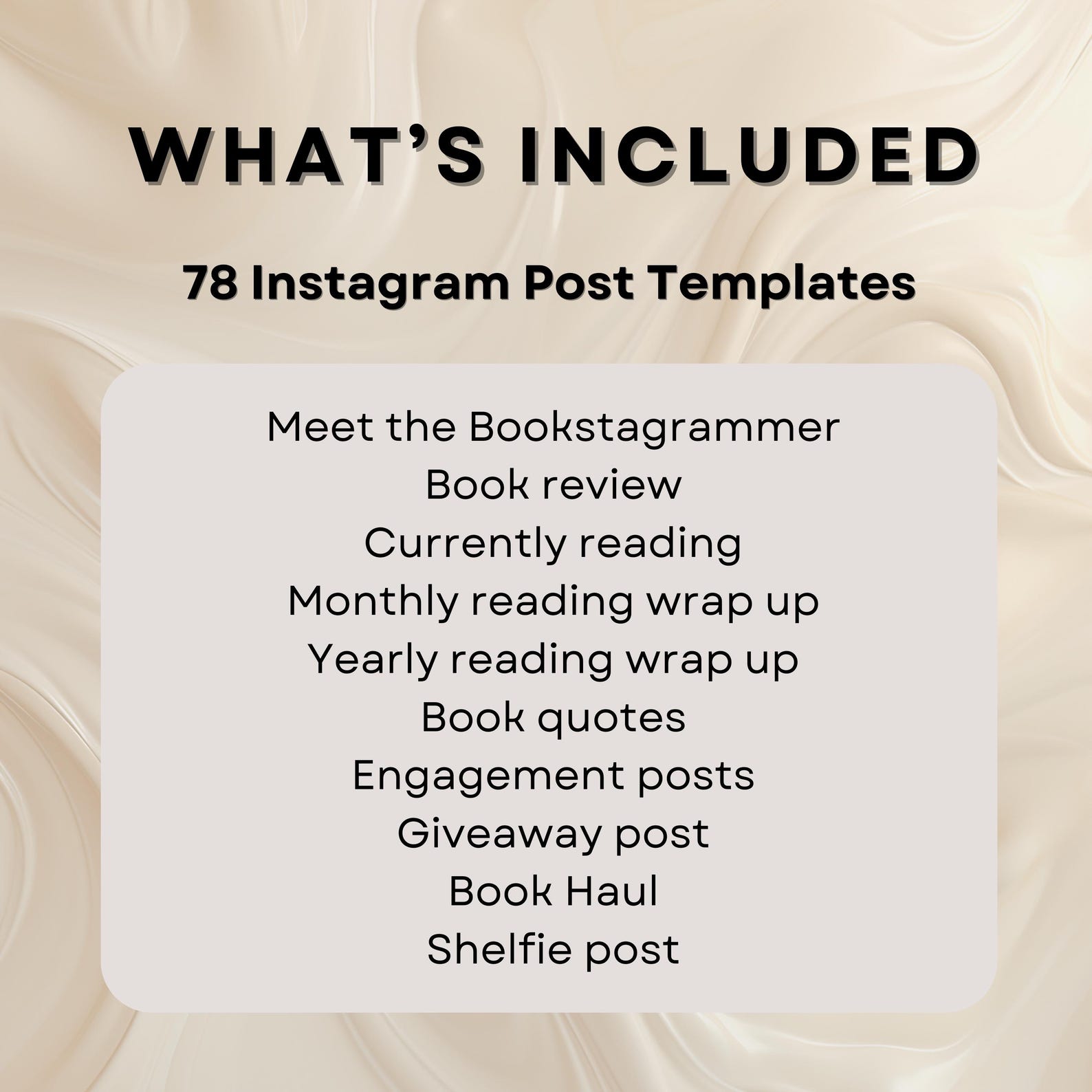 78 Bookstagram Canva Templates, Instagram Template Bundle, Editable ...