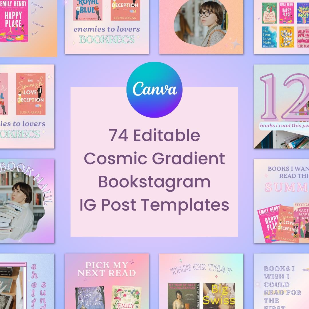 74 Book Instagram Post Templates Customizable Bookstagram Templates ...