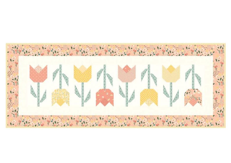 Riley Blake - Tulip Festival Table Runner Quilt Kit by Sandy Gervais KT ...