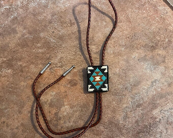Seed Bead Bolo Tie - Etsy