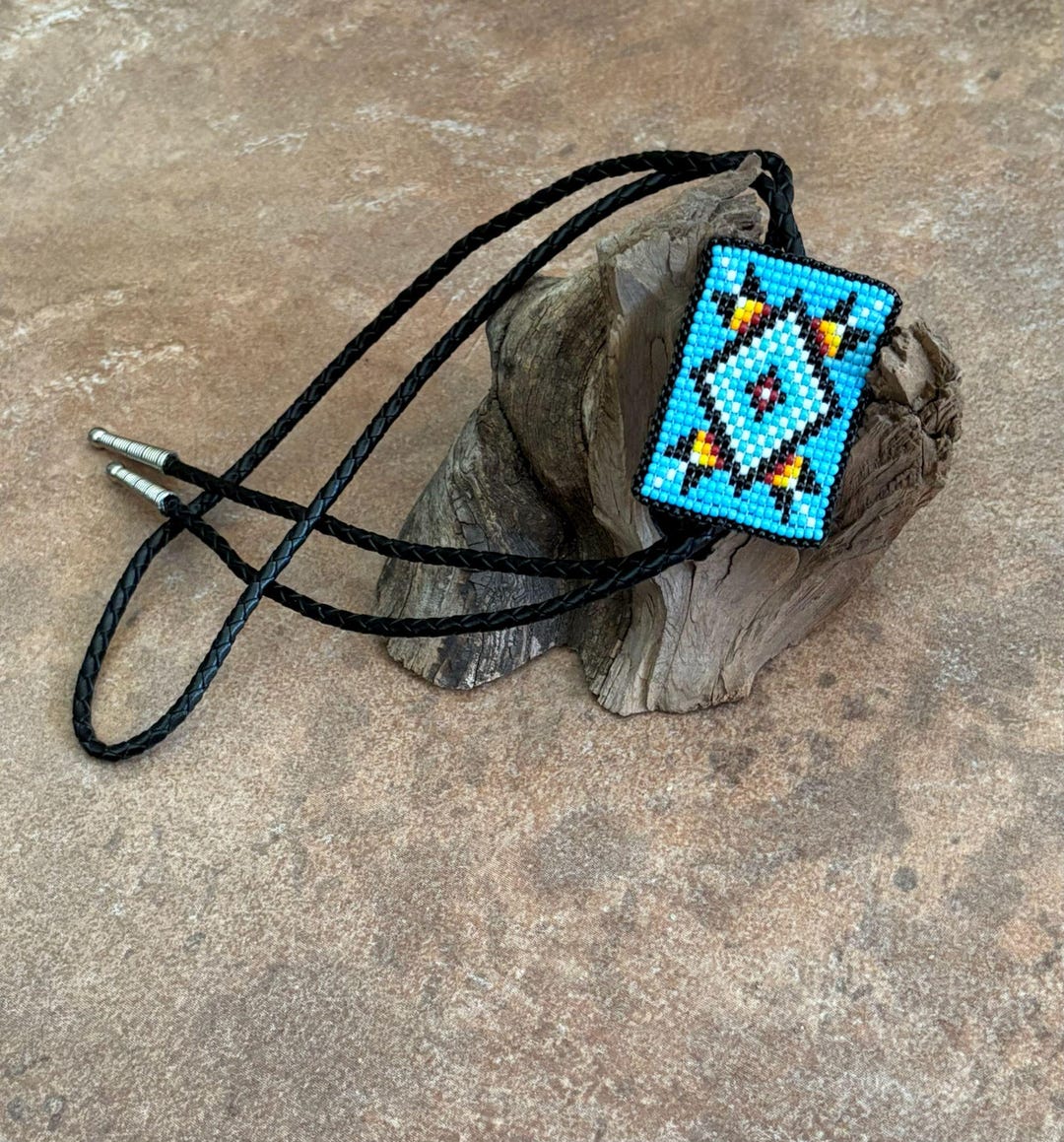 Seed Bead Bolo Tie - Etsy