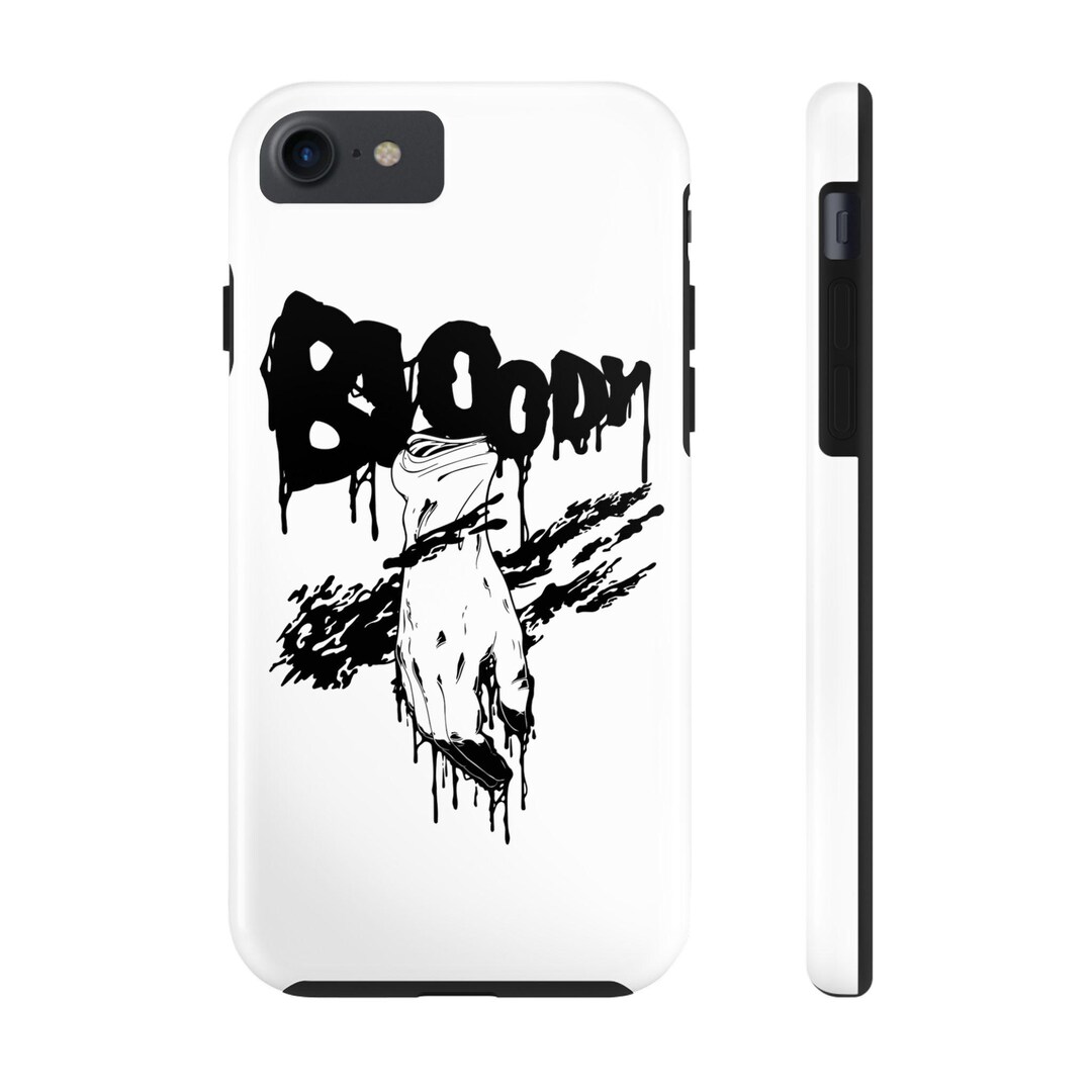 Spooky Bloody Halloween, Scary Glove Blood Stain Cover, Tough Phone ...