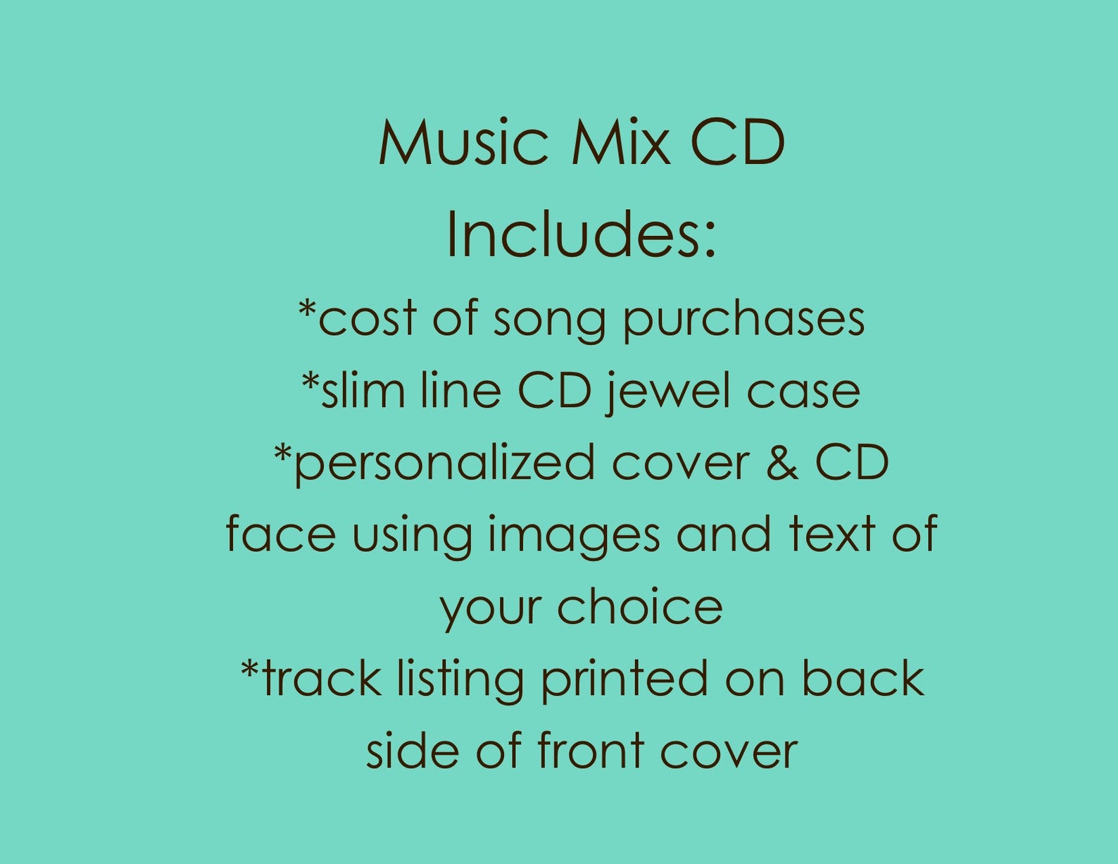 Personalized Music Mix CD - Etsy