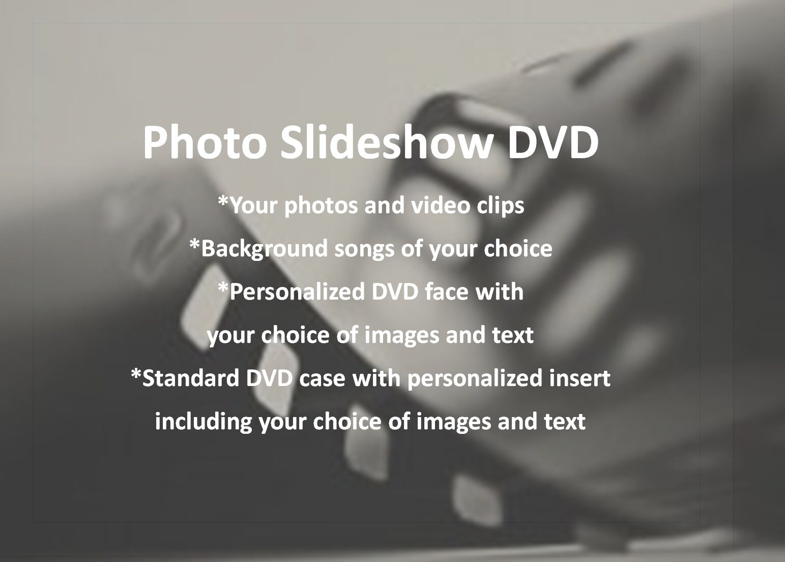 Personalized Slideshow and Video DVD - Etsy