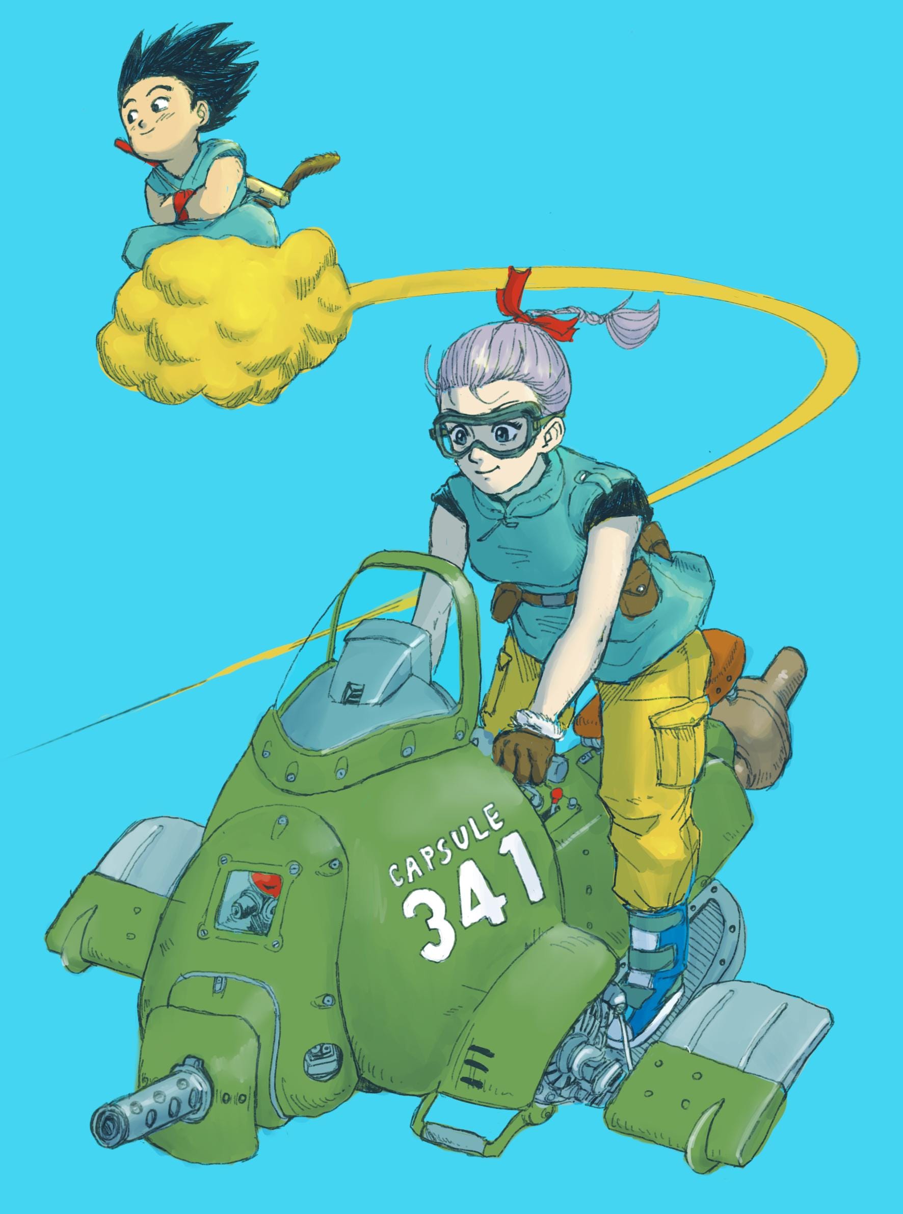 Dragon Ball Bulma and Goku Manga Cover Redraw Art Print Poster 11 8.5 ...