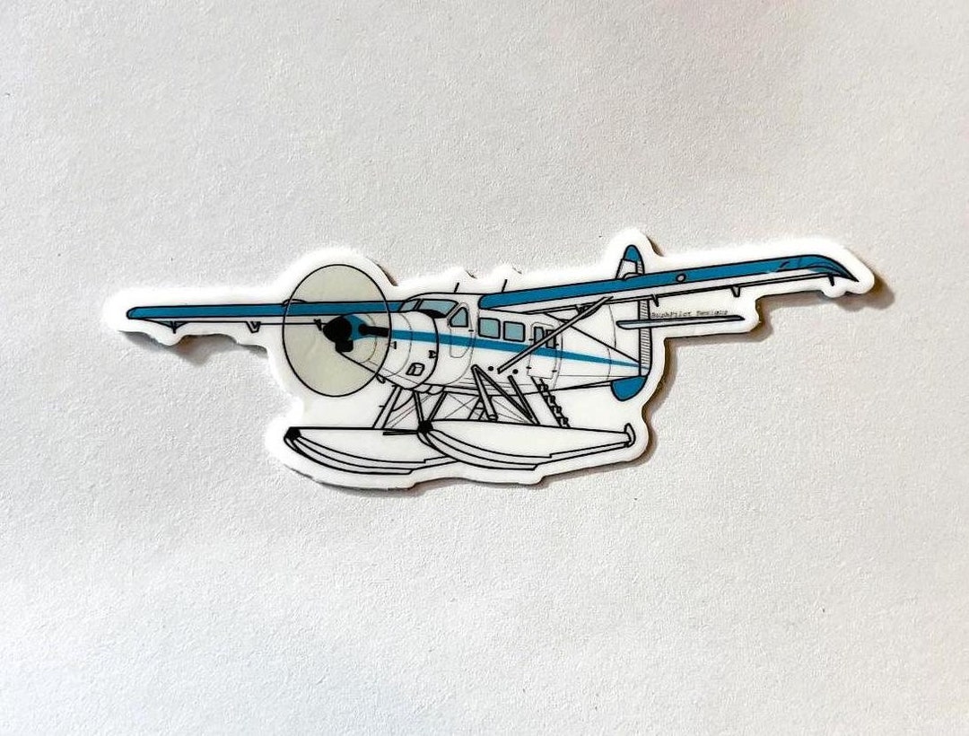 DHC-3 Turbine Otter Float Plane Sticker | Alaska Float Plane Pilot ...