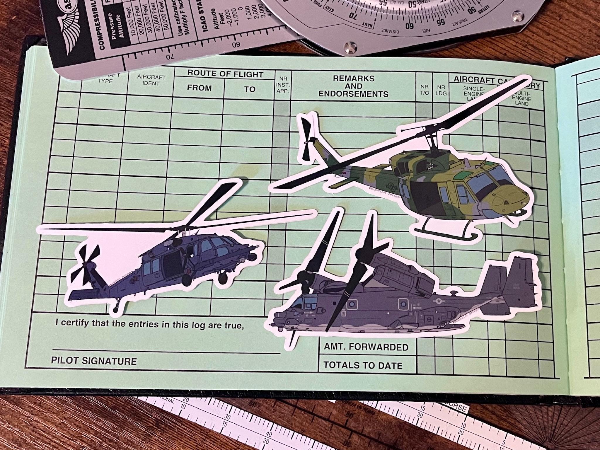 UH-1N Huey Helicopter Sticker | CV-22 Osprey Airplane Sticker | HH-60 ...